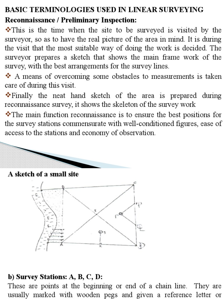 Chain Surveying Wk4 Pdf Observational Error Surveying