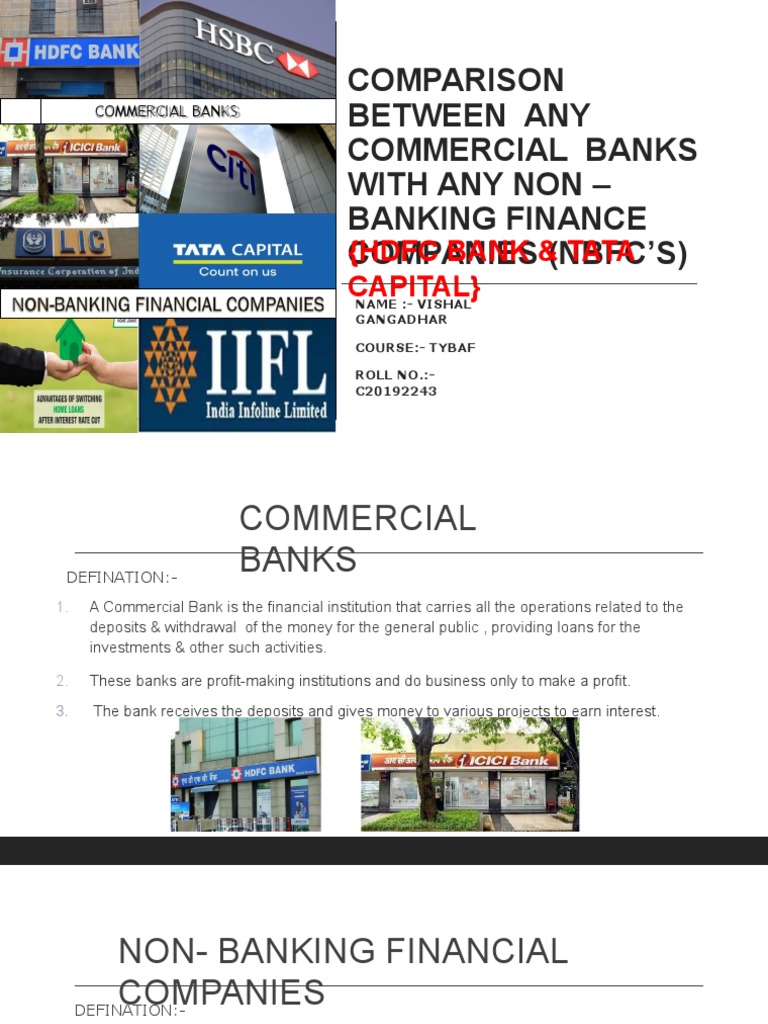 Commercial Banks Vs NBFCs | PDF | Banks | Non Bank Financial Institution