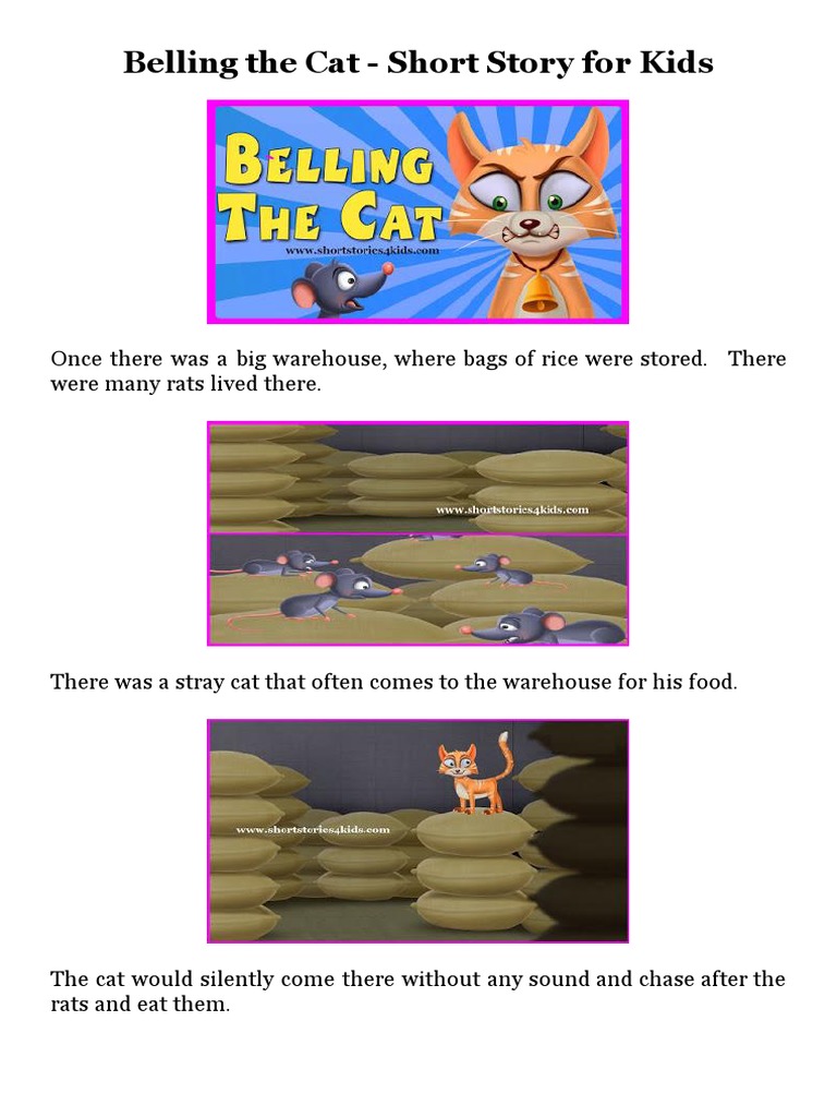 Belling The Cat - Short Story For Kids | PDF