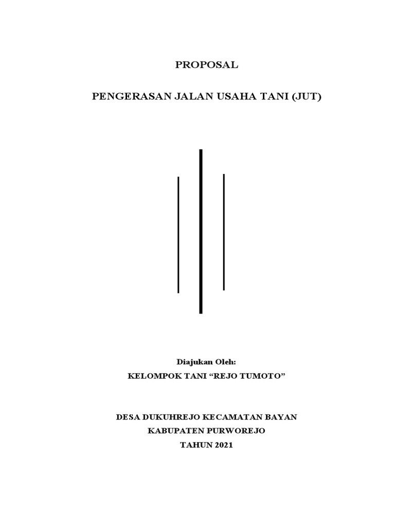 Proposal Jut Rejo Tumoto | PDF
