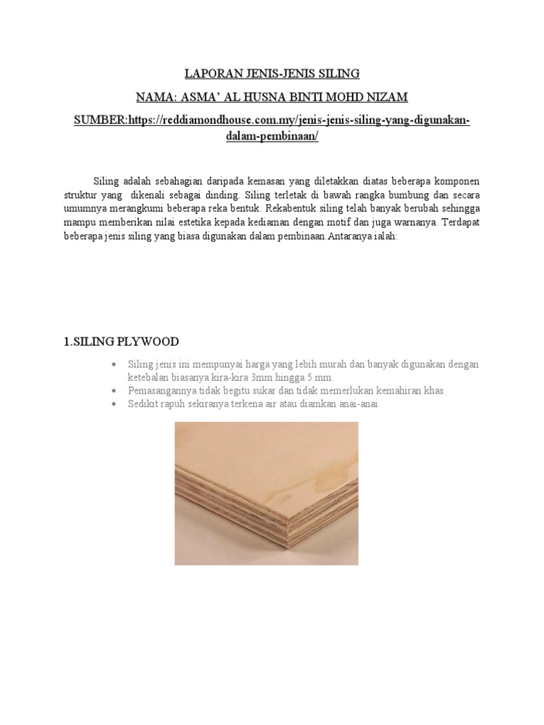 Jenis-Jenis Siling dalam Pembinaan | PDF