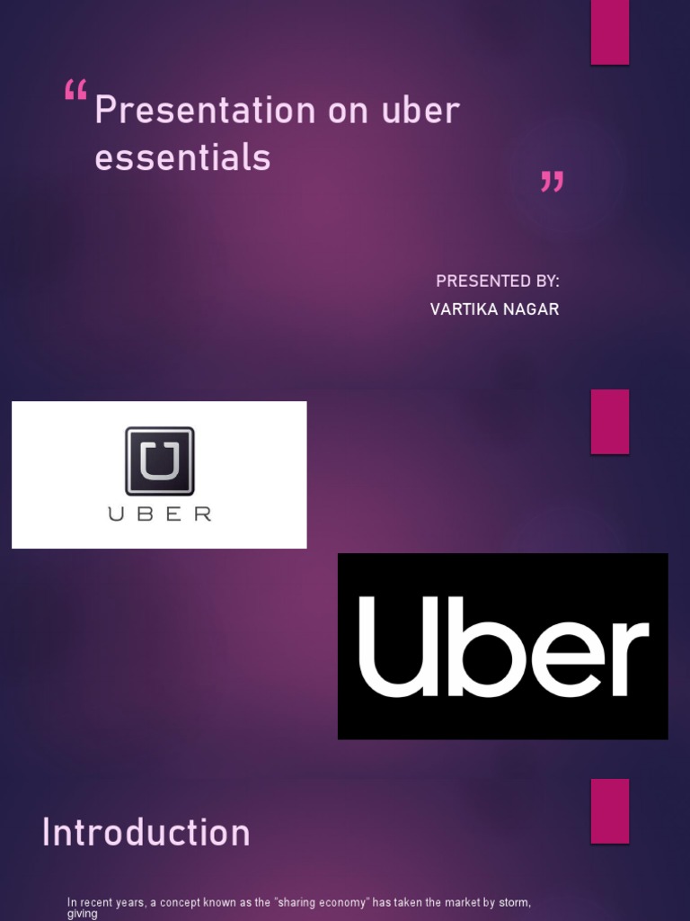Presentation On Uber Essentials:: Vartika Nagar | PDF | Warehouse ...