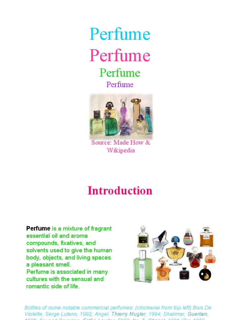 Perfume | PDF | Perfume | Perfumery