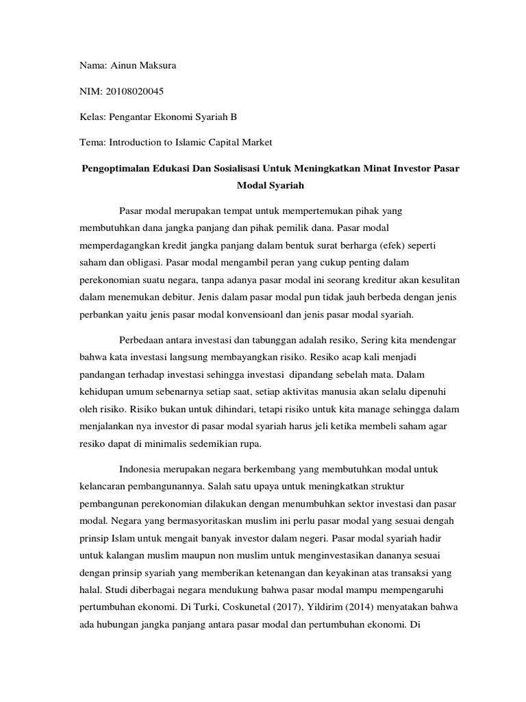 Essay Uas Ekonomi | PDF