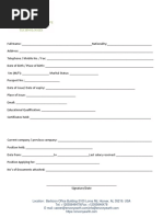 Biodata Form (Long) | PDF