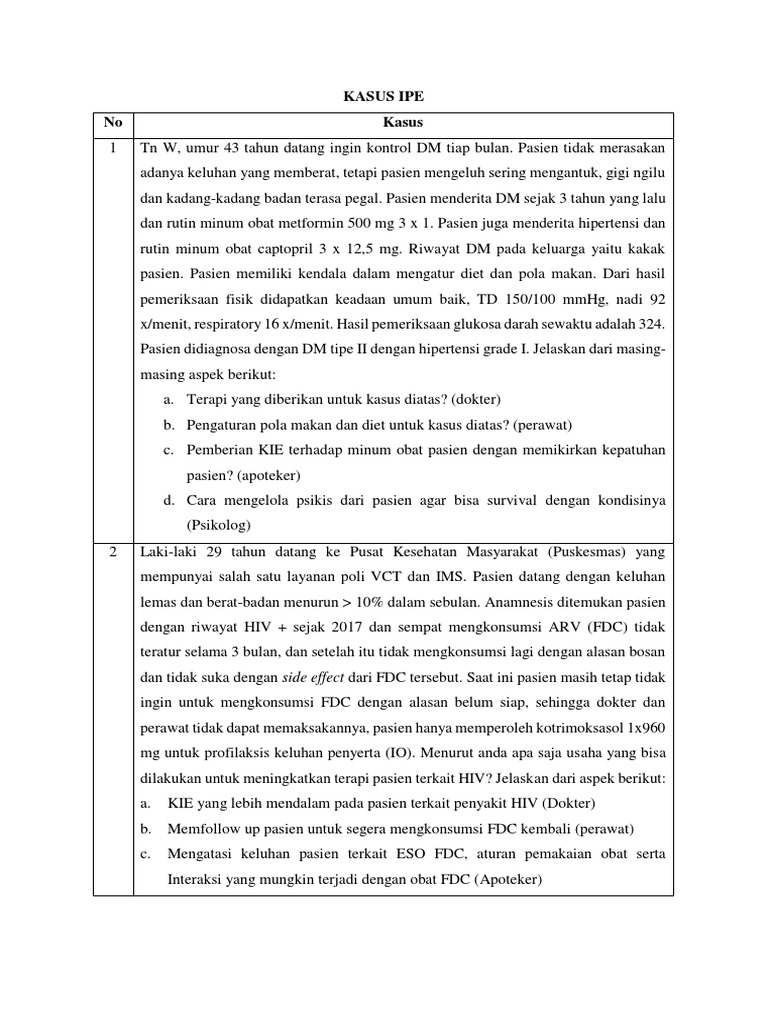 KASUS IPE Untuk Mahasiwa A3 | PDF | Pengembangan Diri
