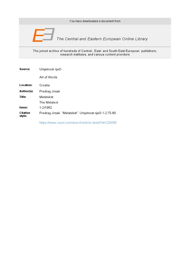 The-Metatext - Content File PDF | PDF