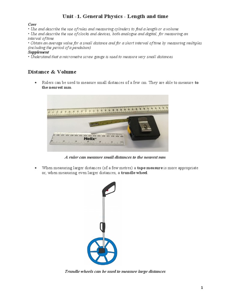 General Physics - Length and Time | PDF | Time | Measurement