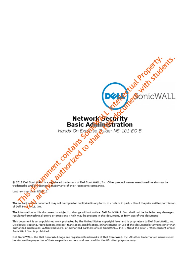 Property. With Students.: Network Security Basic Administration | PDF | Ip Address | Computer ...