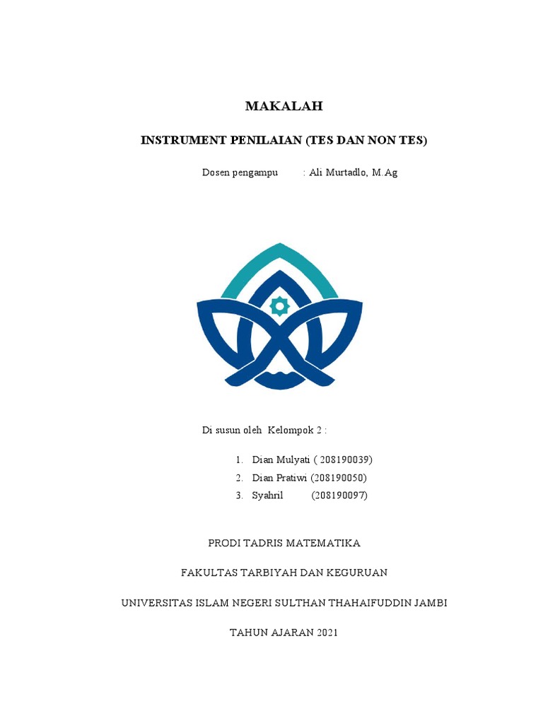 Makalah Instrumen Penilaian (k.2) | PDF