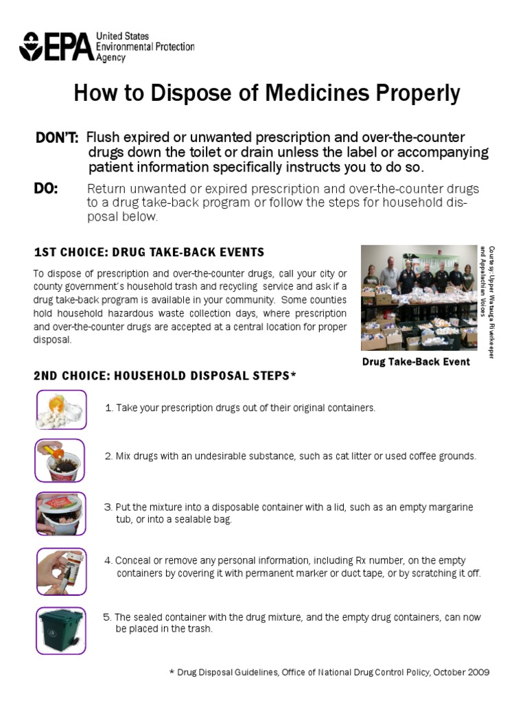 How To Dispose Medicines | PDF | Prescription Drugs | Toilet