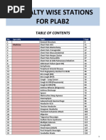 Updated List of All PLAB 2 Stations | PDF | Cancer | Clinical Medicine