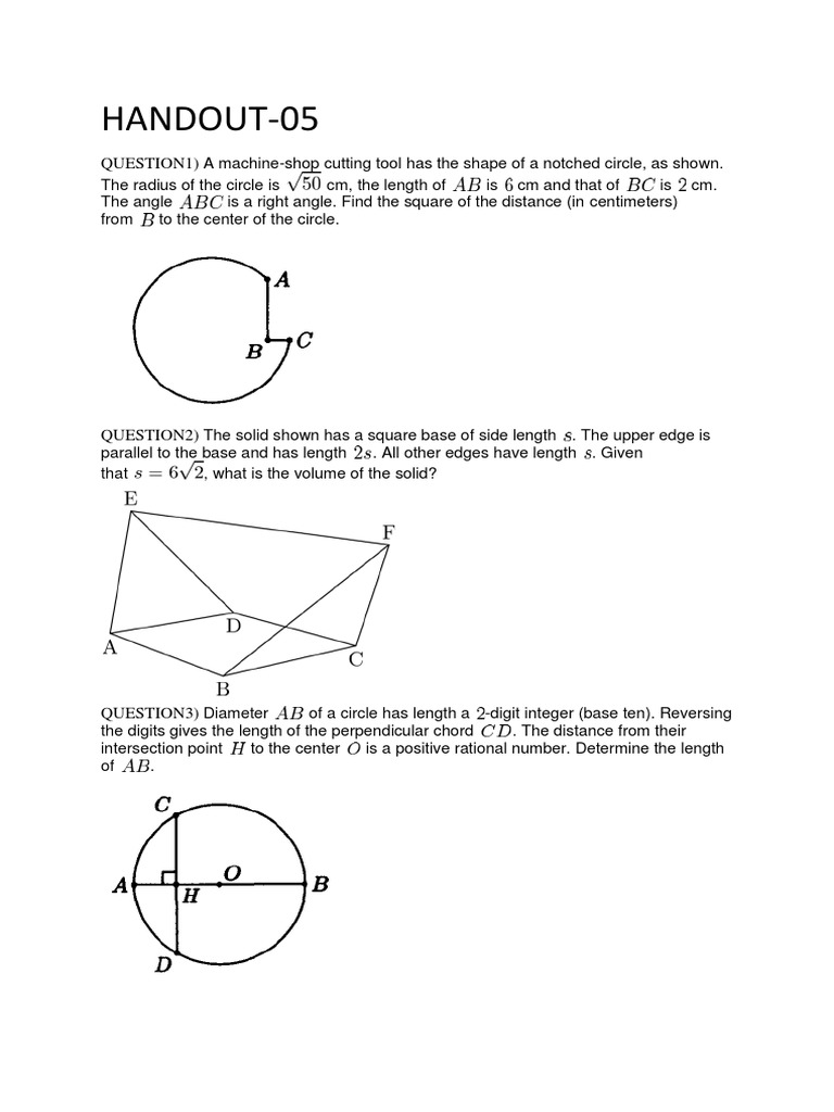Prmo 3 | PDF | Triangle | Circle