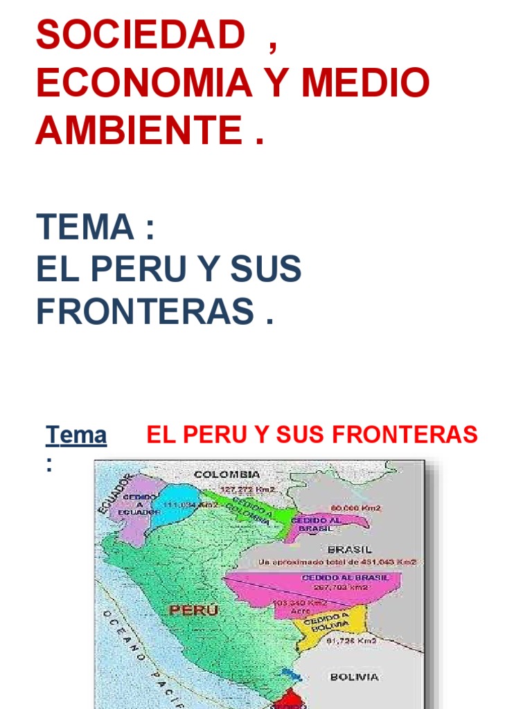 Fronteras del Perú y sus Tratados | PDF | Ecuador | Comunidad andina