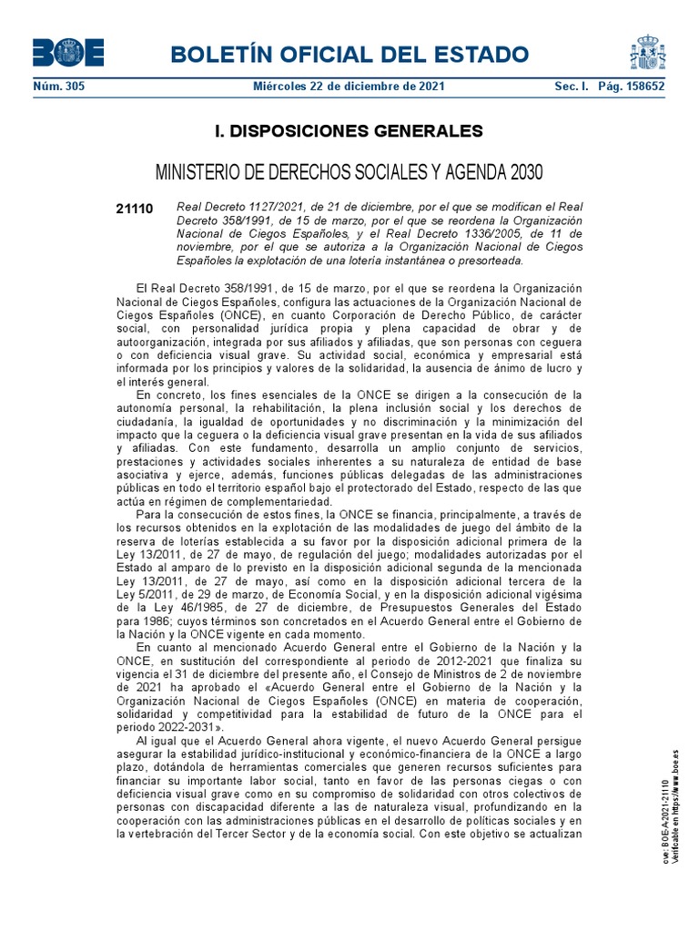 Boe A 2021 21110 | PDF | Comisión Europea | Ciencias Políticas