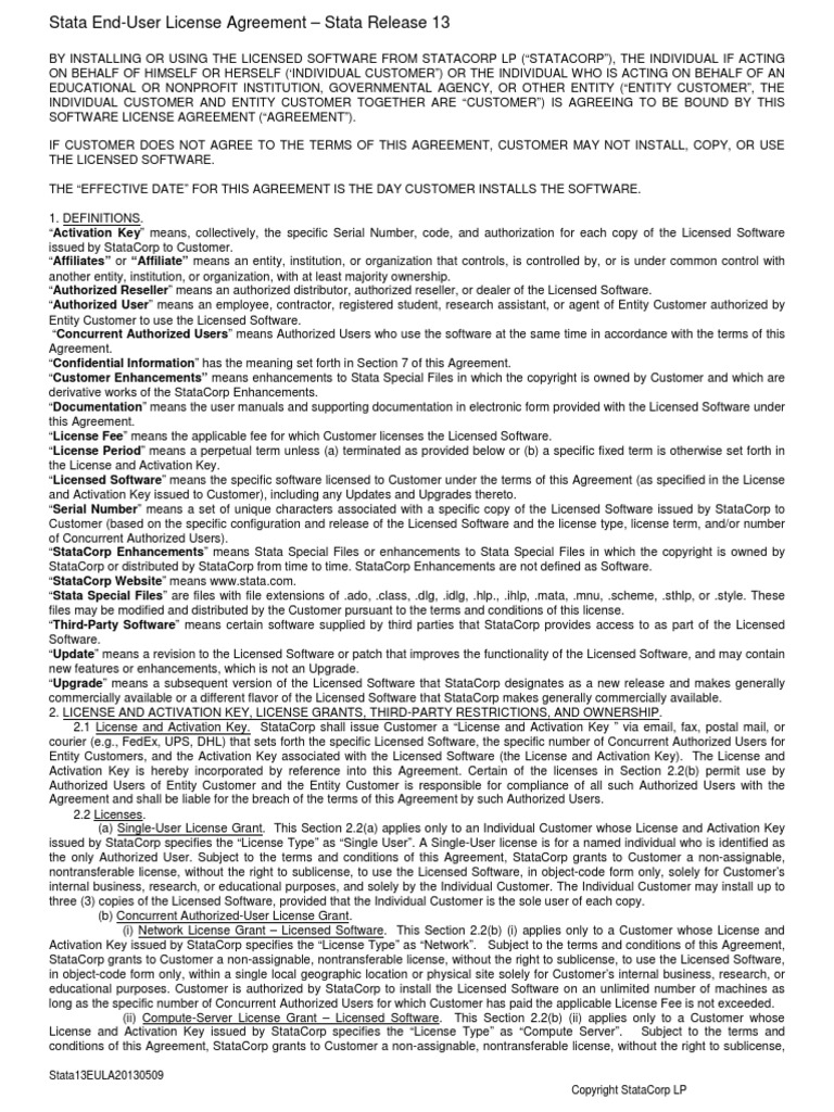 License | PDF | License | Proprietary Software