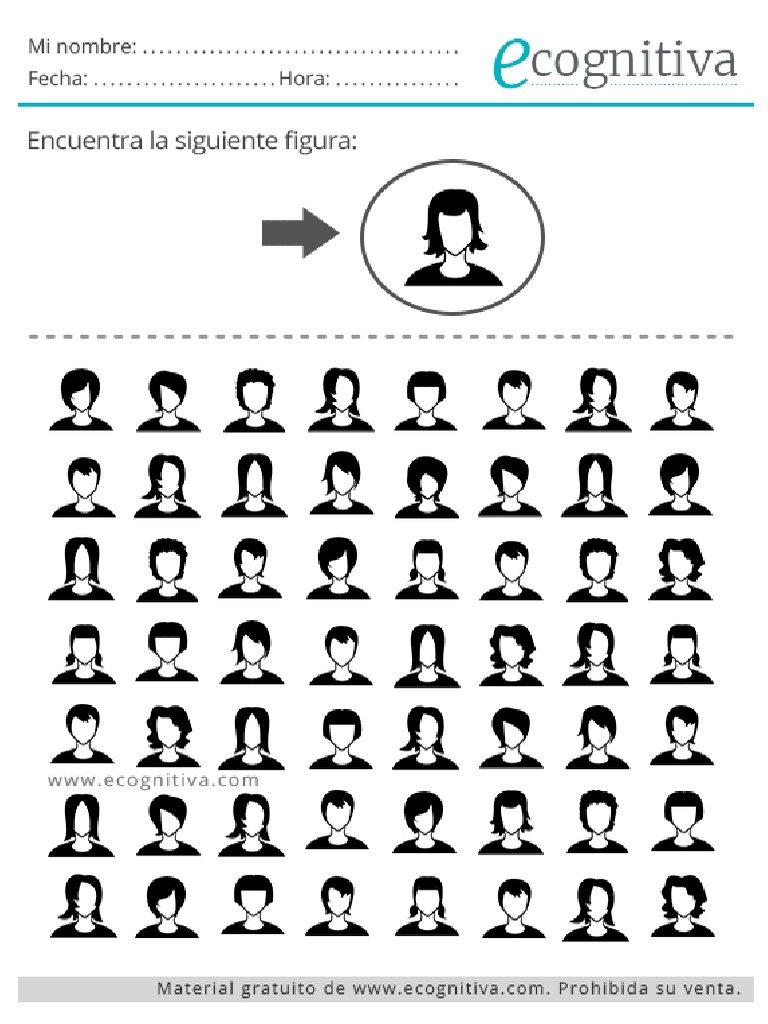 Ejercicios De Atención Pdf