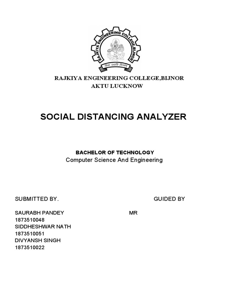 Saurabh Social Distancing | PDF | Deep Learning | Computer Vision