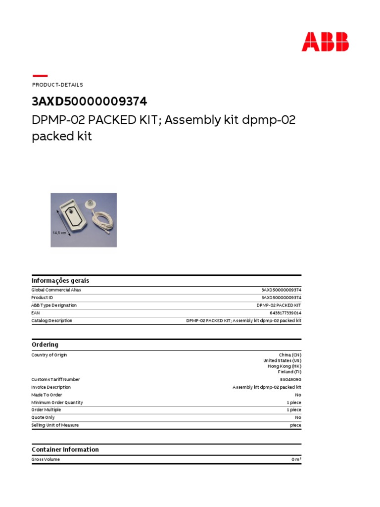 DPMP-02 PACKED KIT Assembly Kit dpmp-02 Packed Kit: Product-Details ...