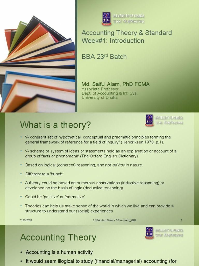 Accounting Theory - Introduction | PDF | Theory | Argument