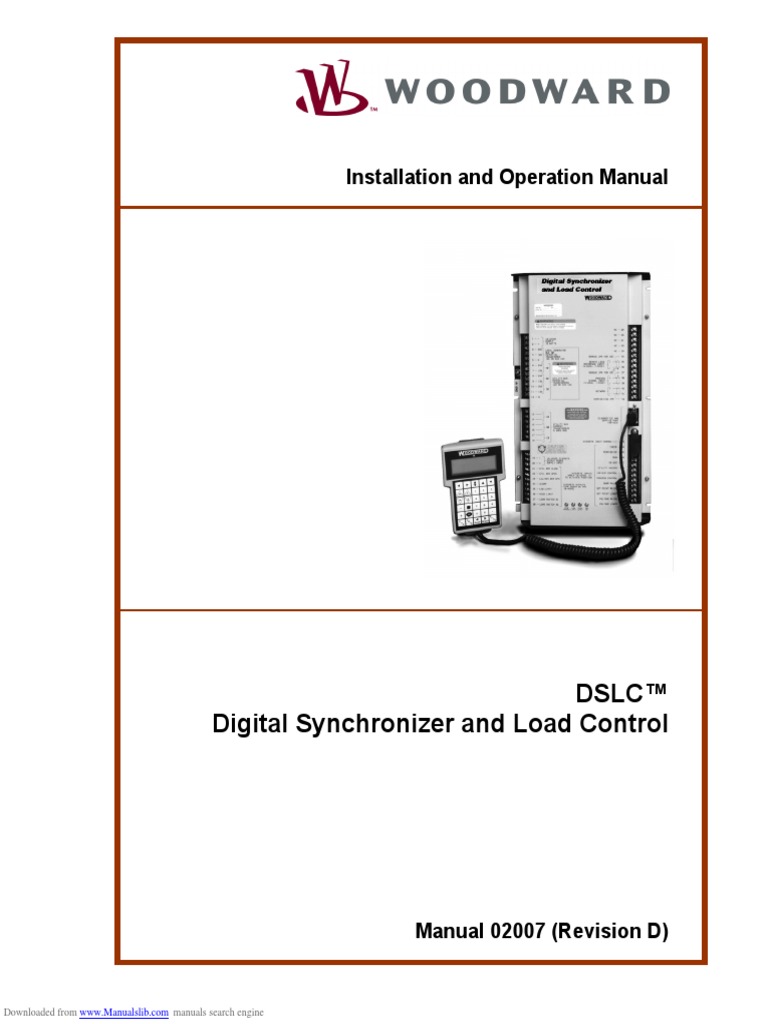 DSLC™ Digital Synchronizer and Load Control: Installation and Operation ...