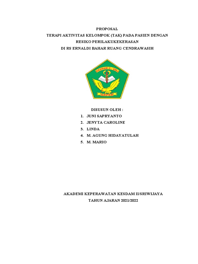 Proposal Tak RPK Fix | PDF | Pengembangan Diri