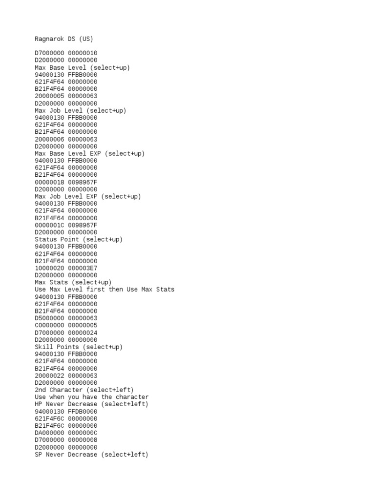 Rok Ds Ar - Codes | PDF | Role Playing Video Games | Adventure Games