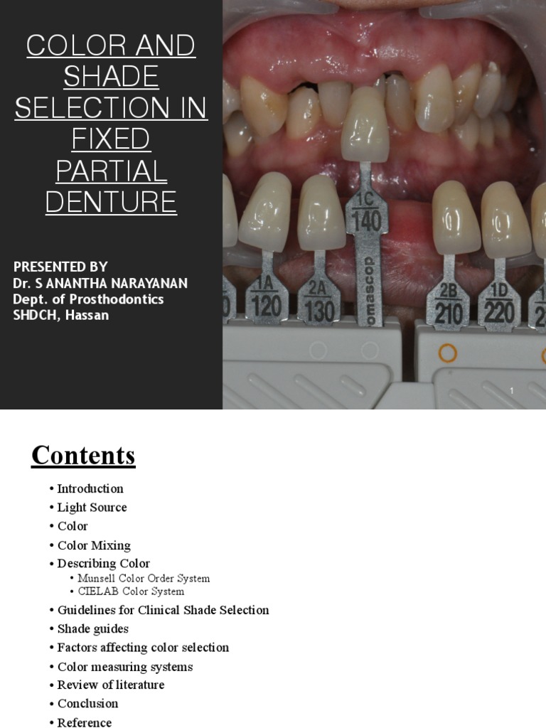 Shade Selection in FPD | PDF | Color | Reflection (Physics)