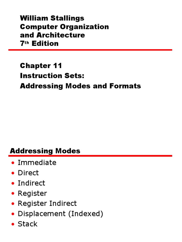 11 Instruction Sets Addressing Modes | PDF | Information Age | Computer ...
