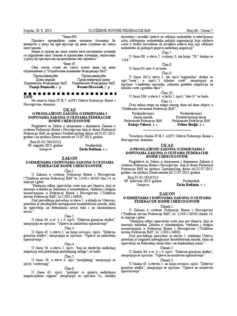 Izmjena I Dopuna UKAZ | PDF