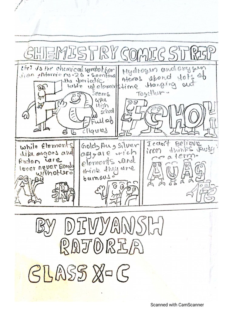 Comic Strip and Chemistry MCQ | PDF
