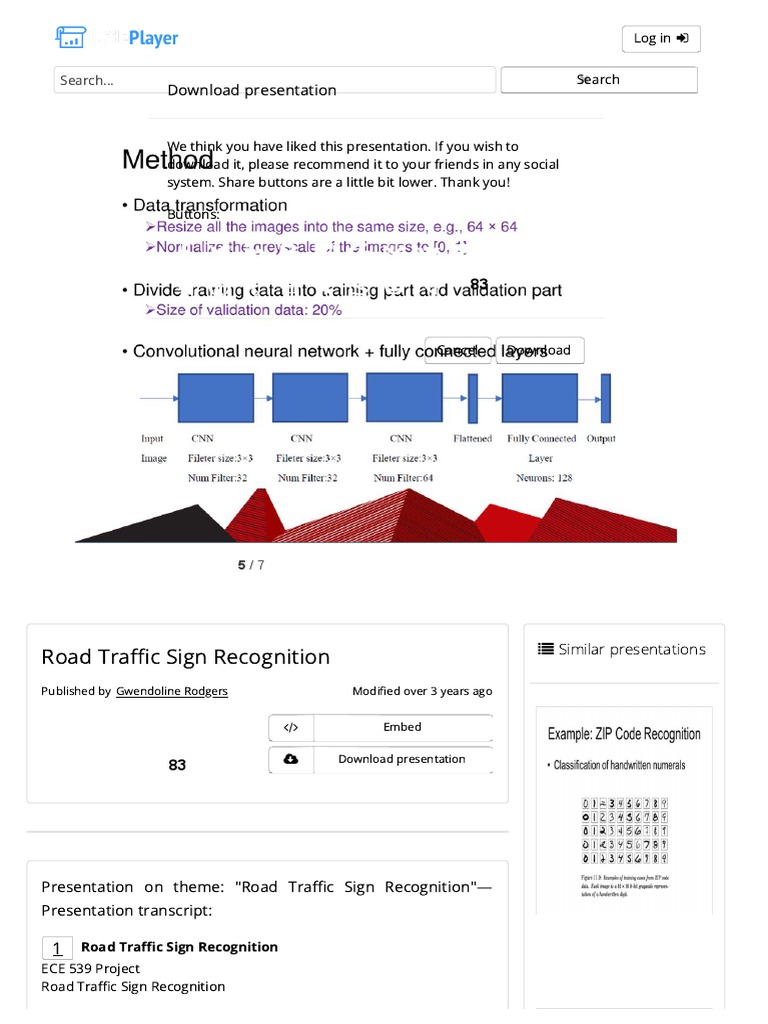 Road Traffic Sign Recognition - PPT Download | PDF | Computer Science | Applied Mathematics