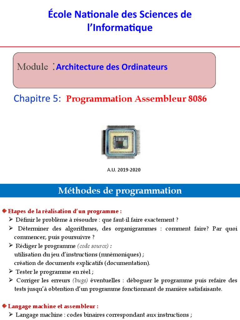 Chapitre 5 2021 | PDF | Programmation | Programme informatique