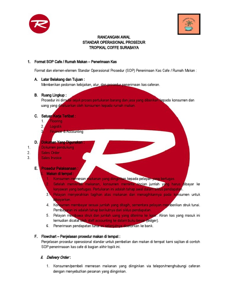 Kerangka Awal Rekomendasi SOP Ricky | PDF