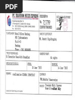 4-Contoh Bill Hotel Manual | PDF