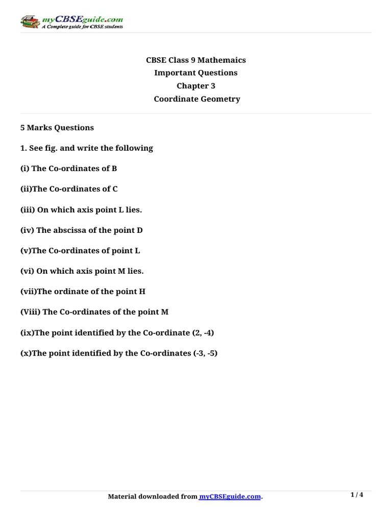 Chapter - 3 MATHS (5 Marks Questions) | PDF | Teaching Methods & Materials