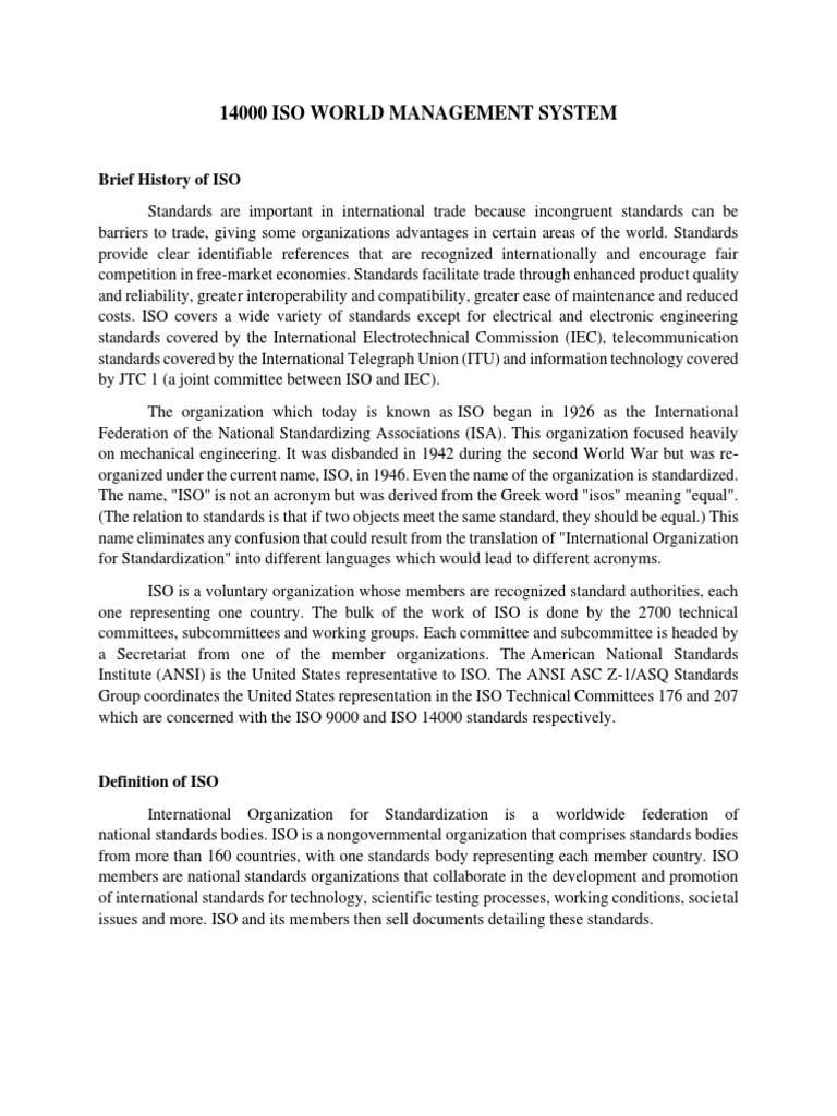 Iso World Management System | PDF | International Organization For ...