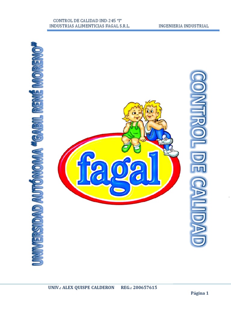 Practica Fagal Alex | PDF | Calidad (comercial) | Galleta