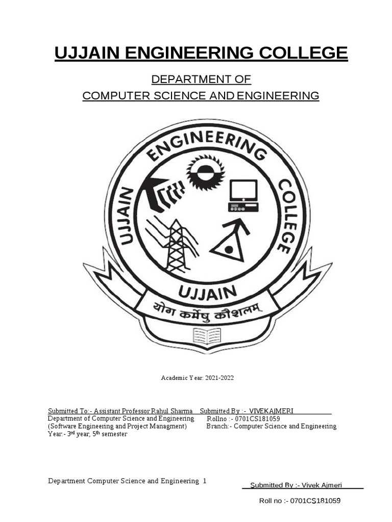 Ujjain Engineering College: Department of Computer Science and ...