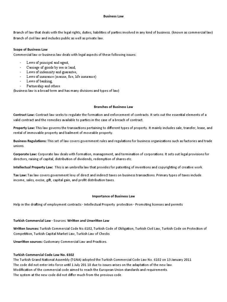 Business Law | PDF | Business | Corporate Law