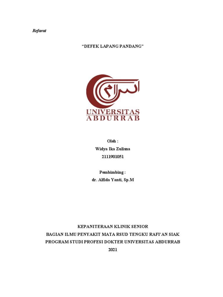 Defek Lapang Pandang Mata | PDF