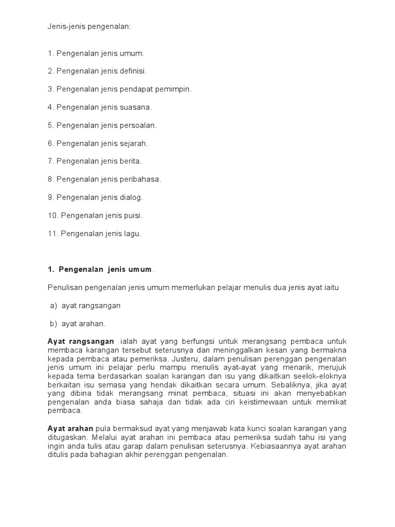Jenis-Jenis Pengenalan | PDF