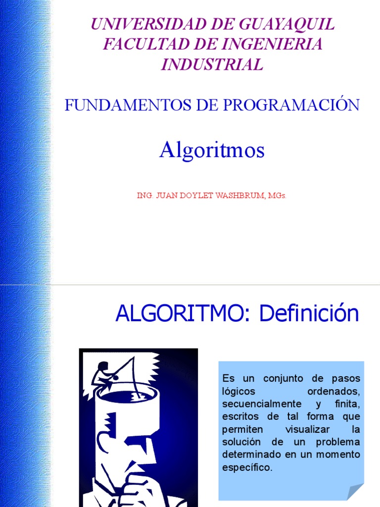 Algoritmos-Clase 1 | PDF | Algoritmos | Informática