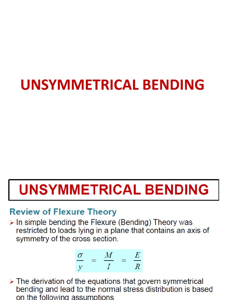 Unsymmetrical Bending Analysis | PDF | Structural Engineering ...