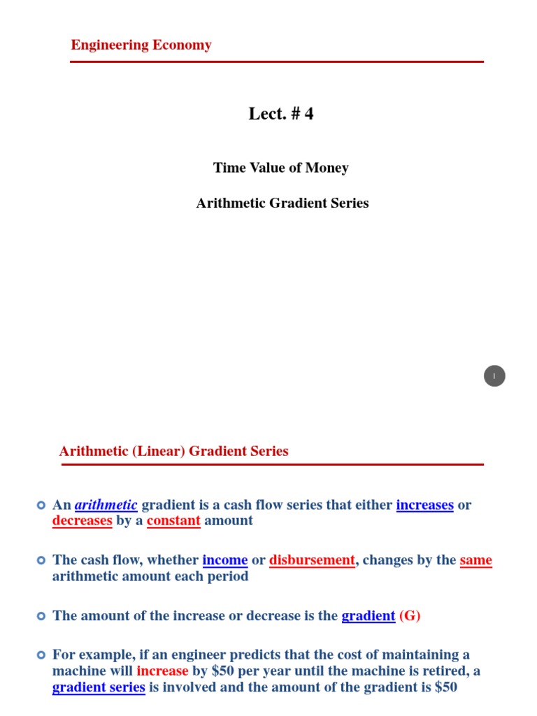 Engineering Economy Course Student 4 | PDF | Interest | Gradient
