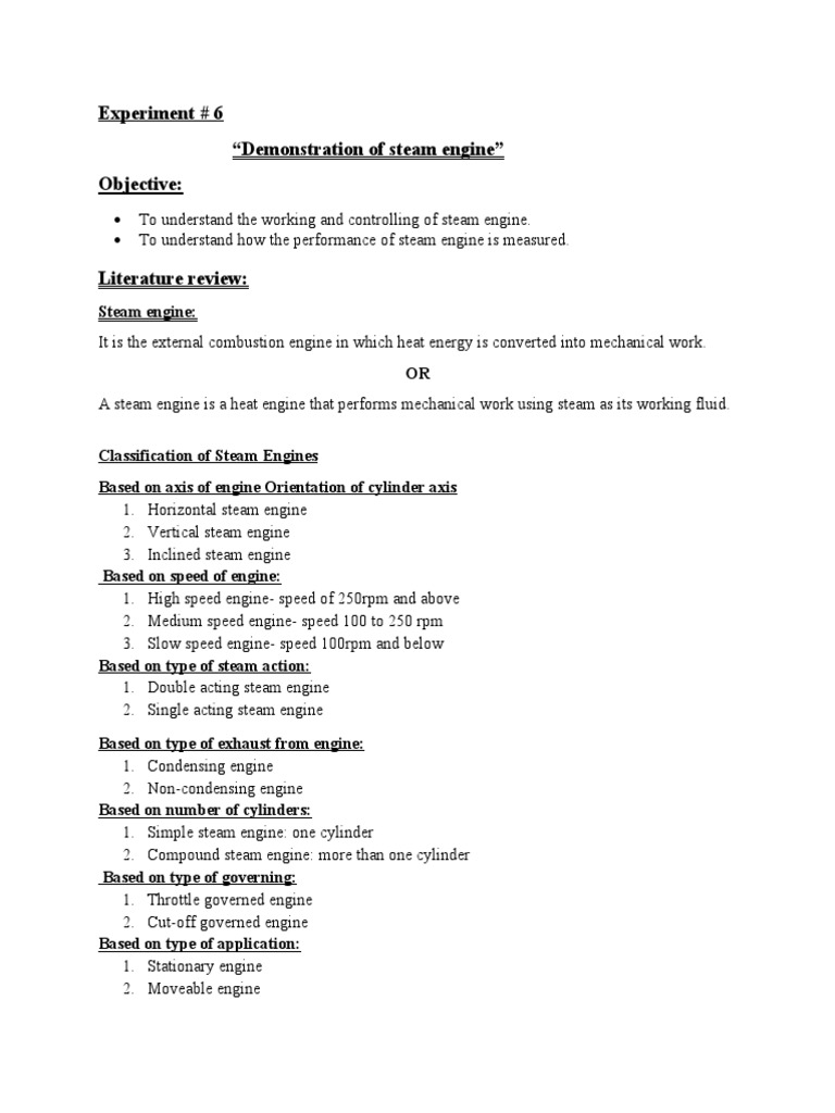 Introduction To Steam Engine 1 | PDF | Steam Engine | Piston