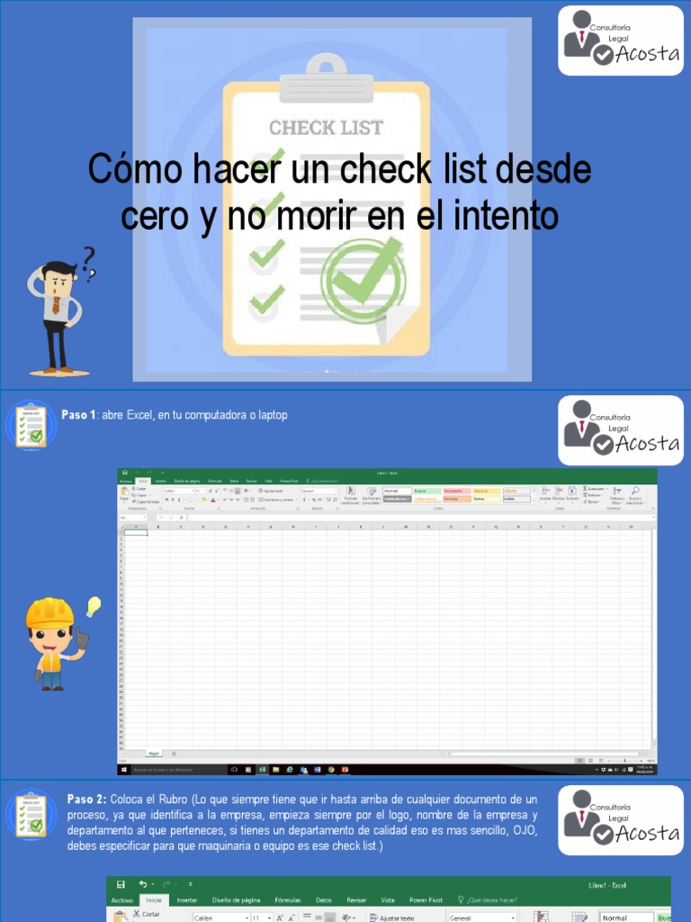 Cómo Hacer Un Check List Desde Cero | PDF