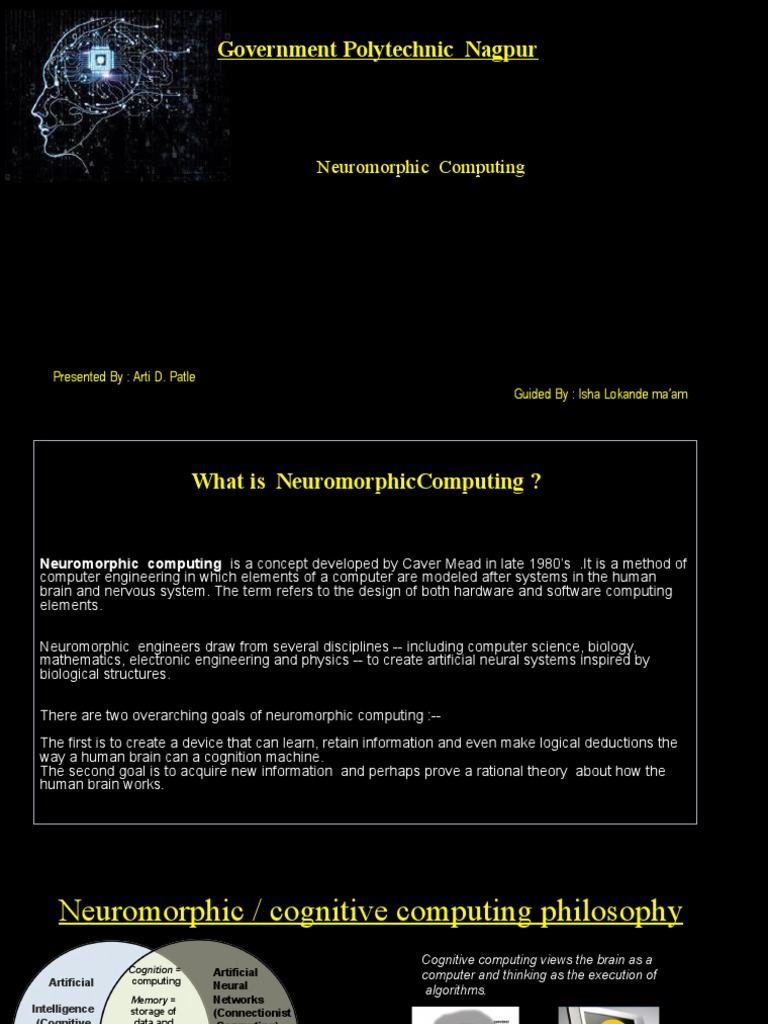Seminar - NEUROMORPHIC COMPUTING | PDF | Computing | Algorithms