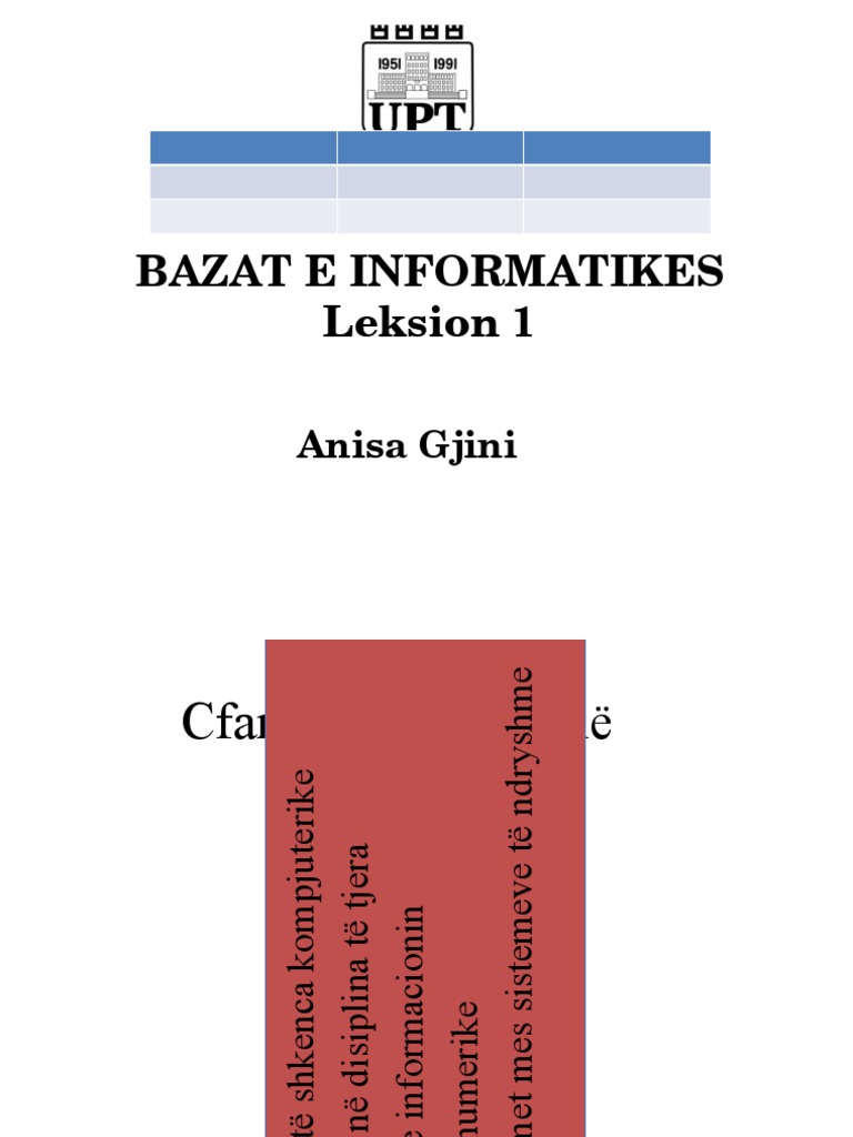 1 Hyrje, Sistemet Numerike, Konvertimet | PDF