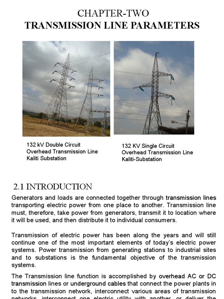 Transmission Line Parameters Overview | PDF | Electric Power ...